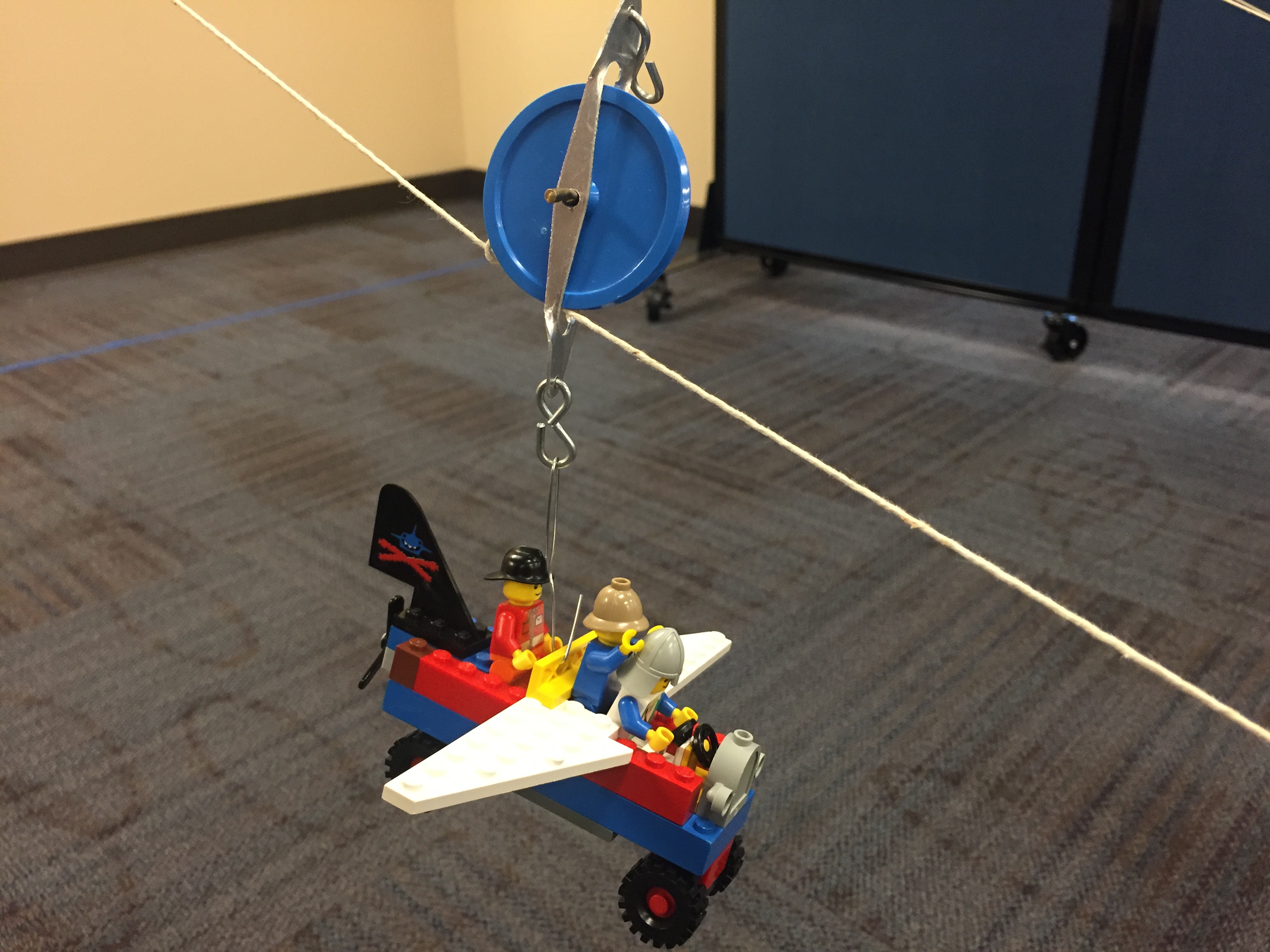 Lego Club Challenge–Zip Line Racing – The Lego Librarian