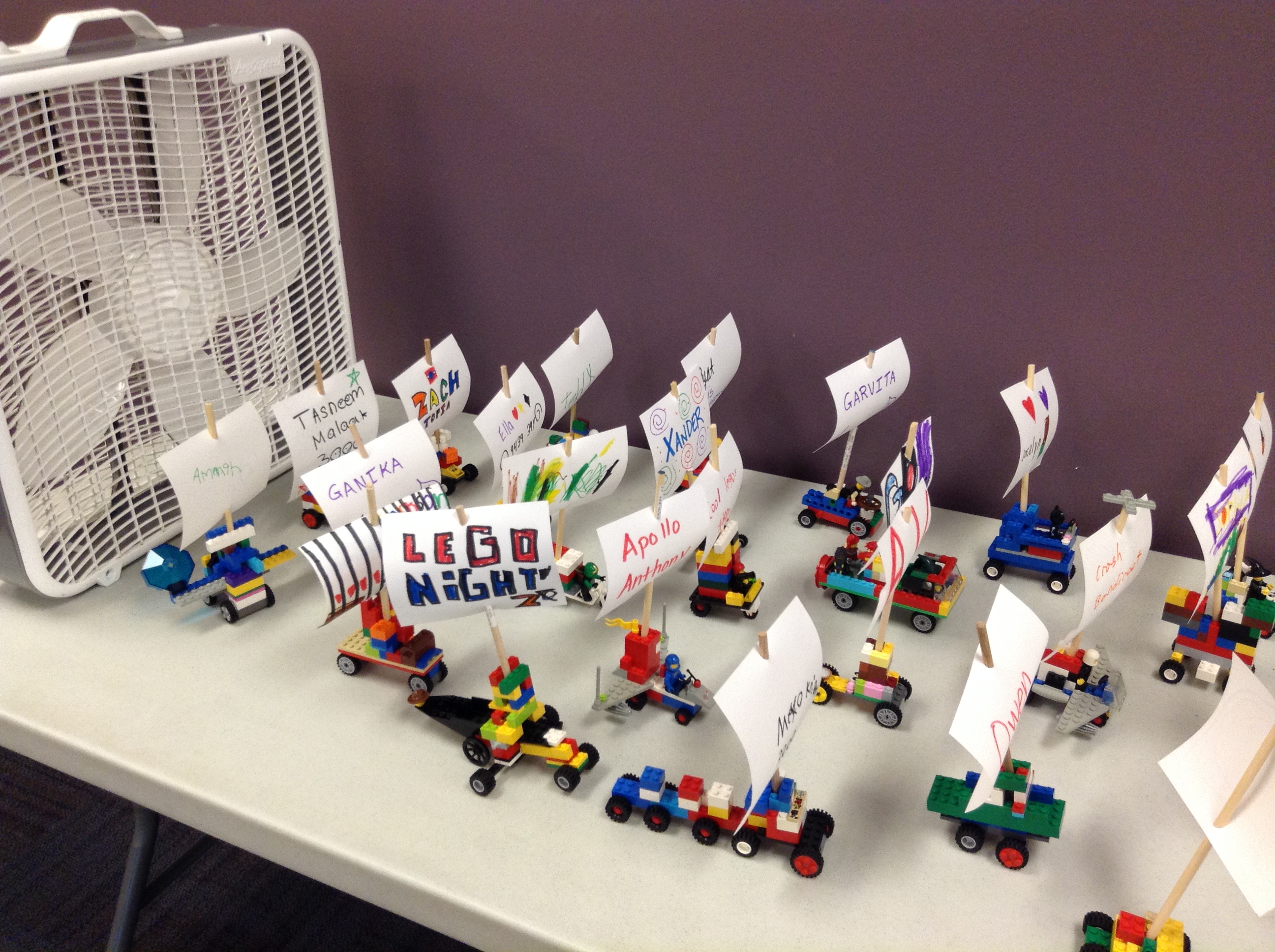 Lego Challenge–Wind Racers – The Lego Librarian