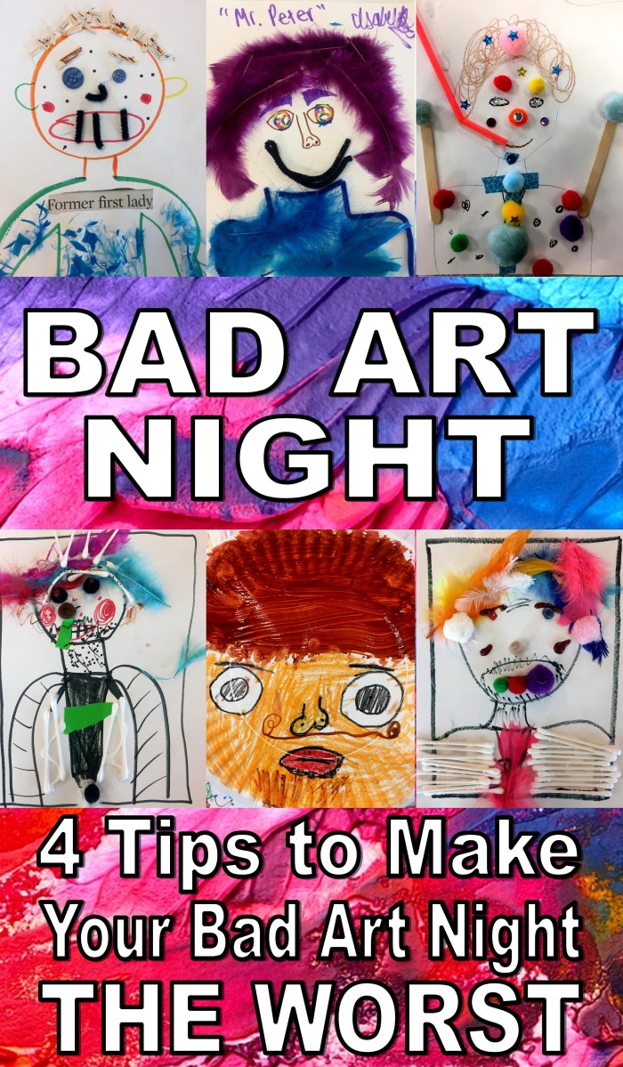 Tween Programming–Bad Art Night – The Lego Librarian