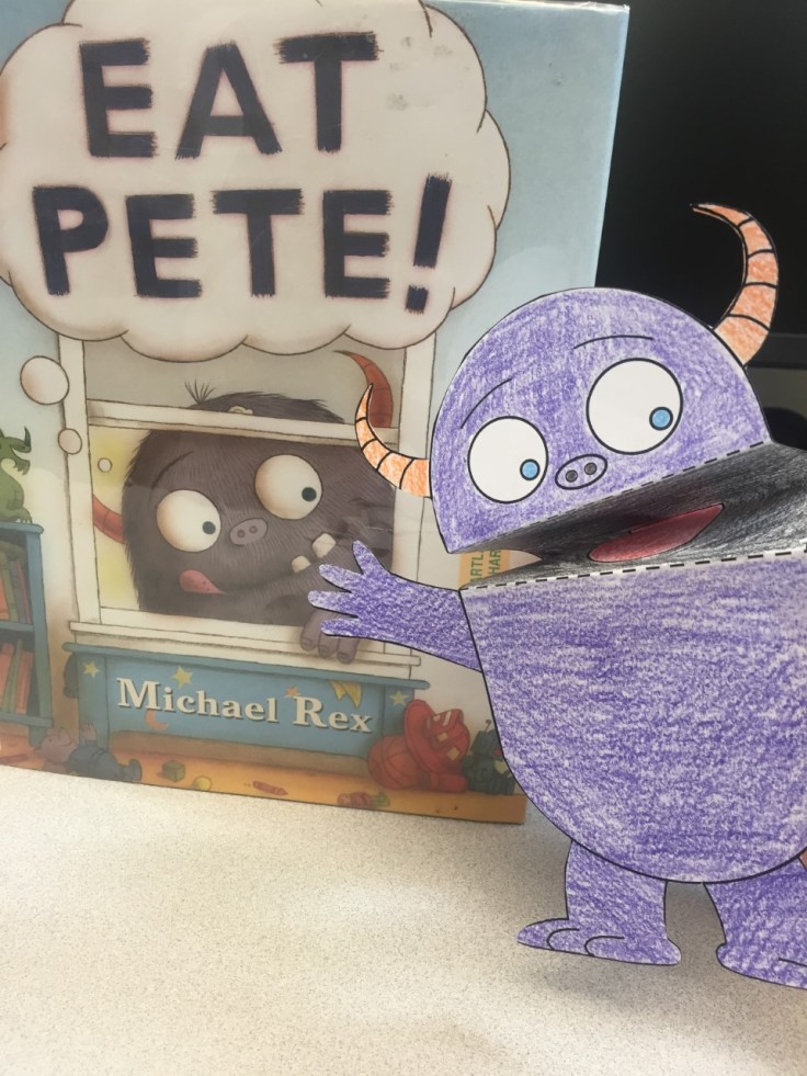 Laugh Out Loud Stories–“Eat Pete” Puppet – The Lego Librarian