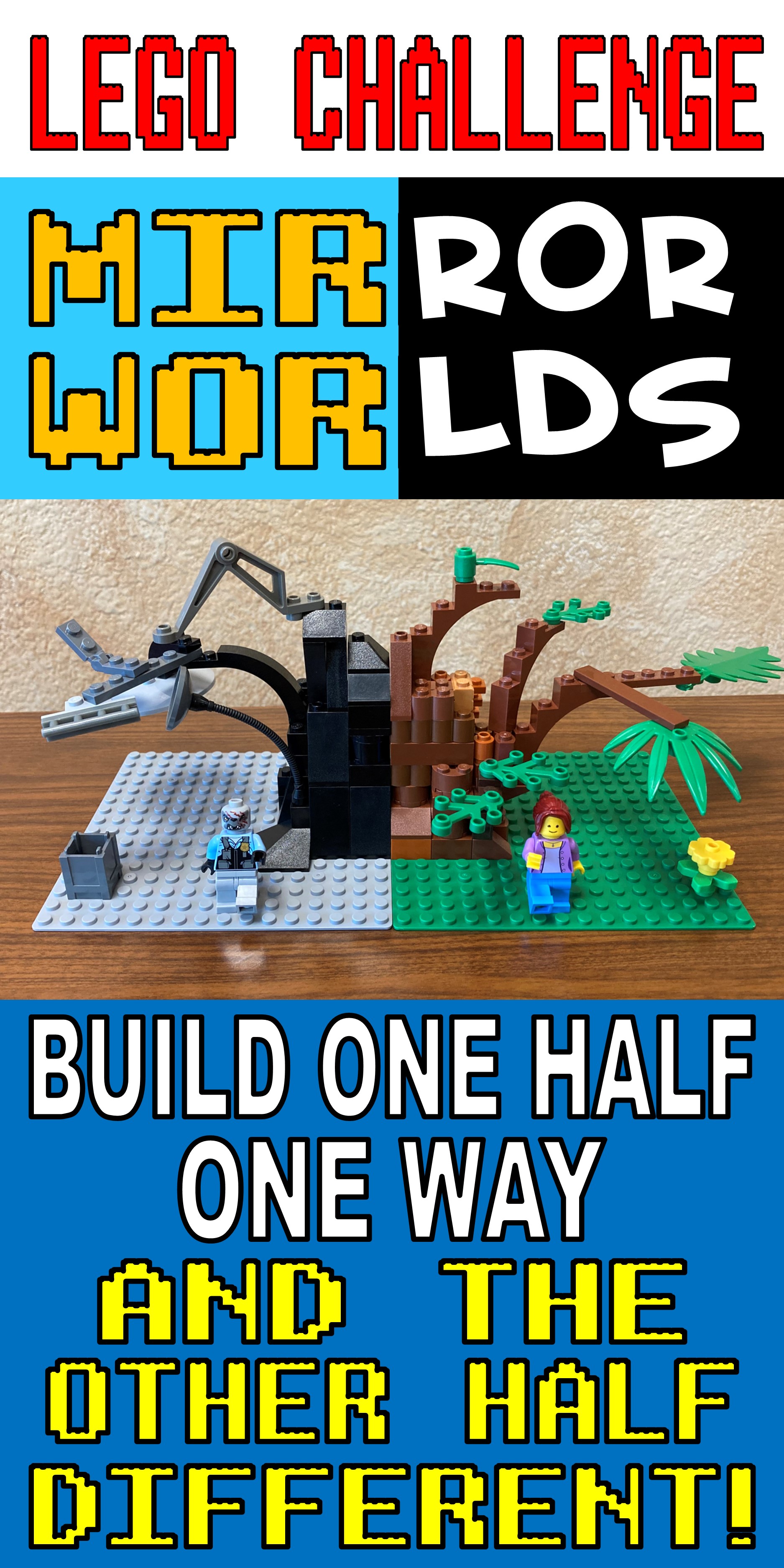 Lego Challenge–Mirror Worlds – The Lego Librarian