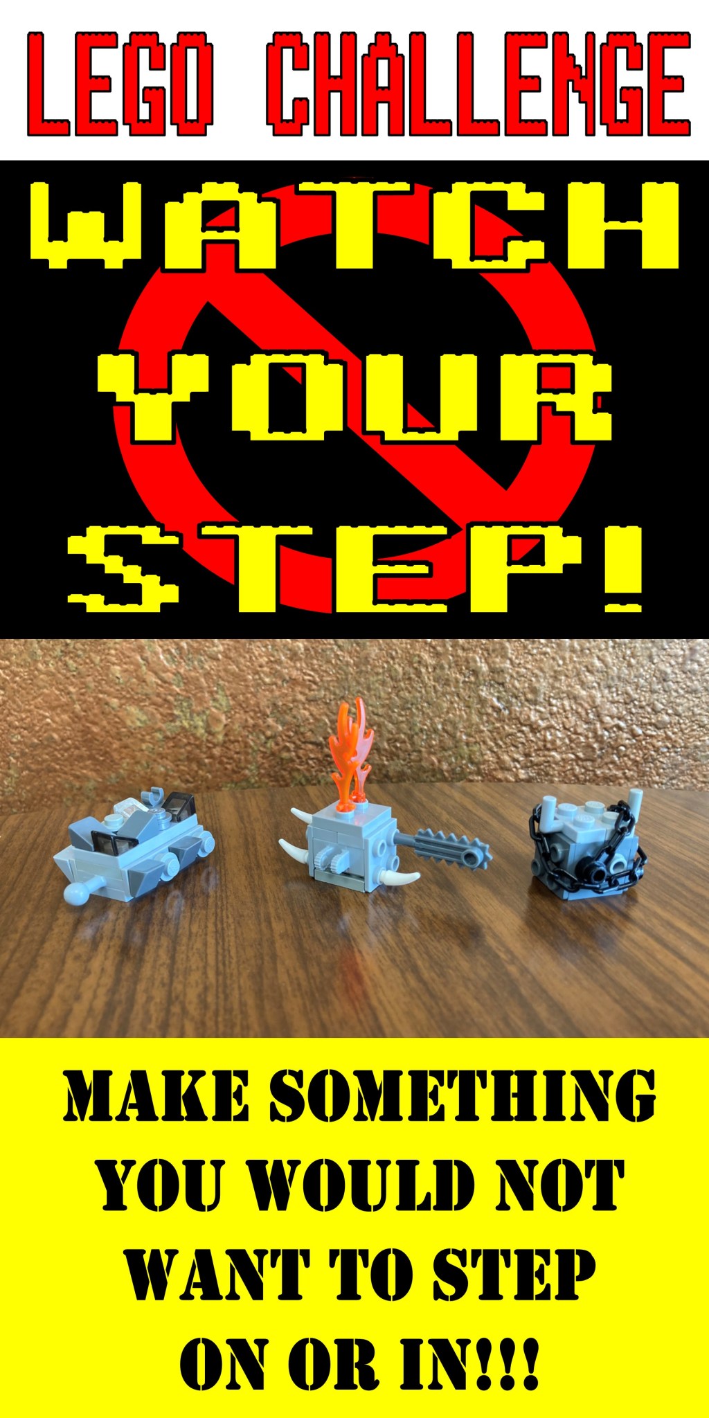 Lego Challenge–The “Watch Your Step” Challenge – The Lego Librarian