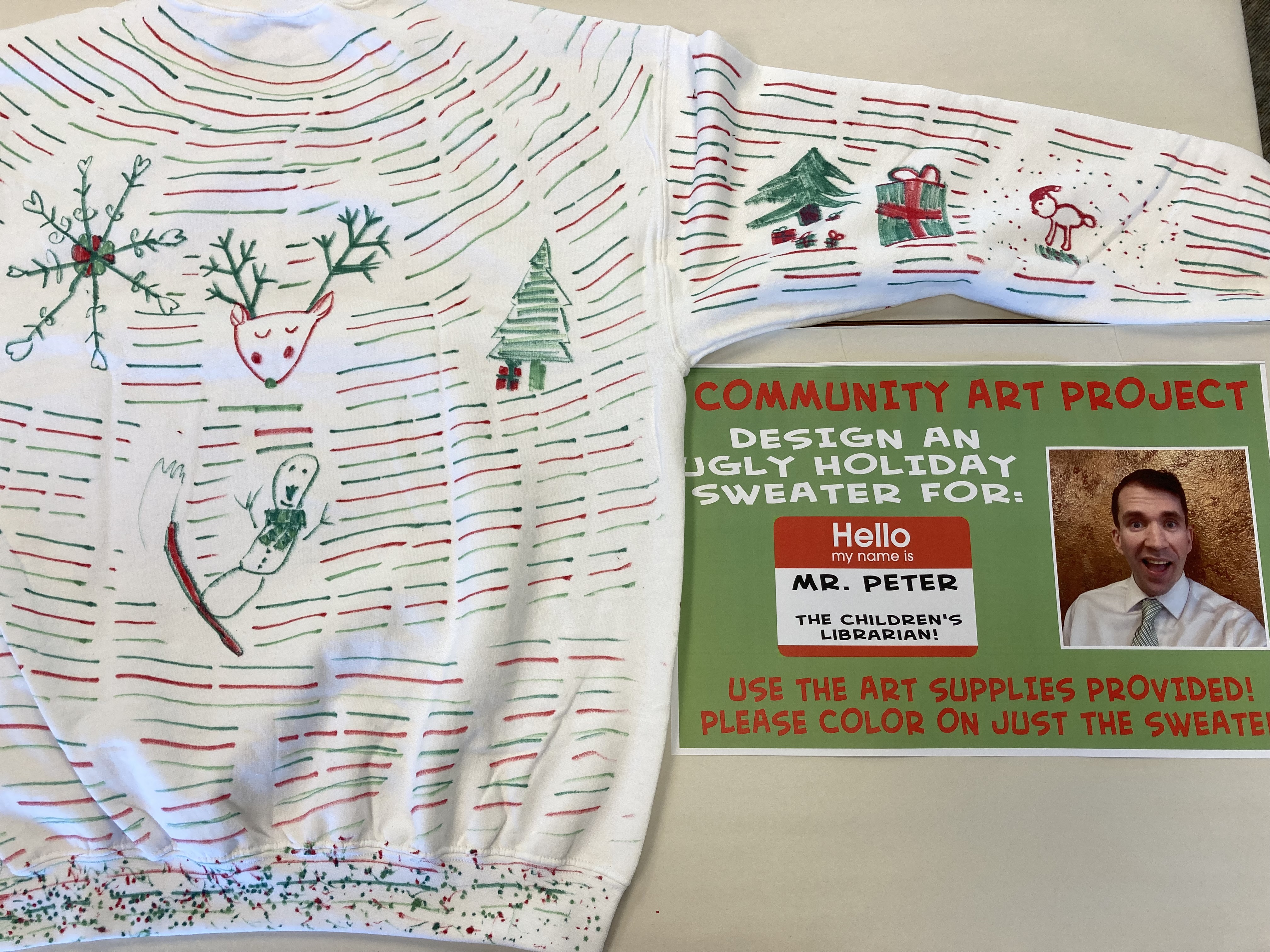 Kids Programming–Ugly Sweater Competition – The Lego Librarian